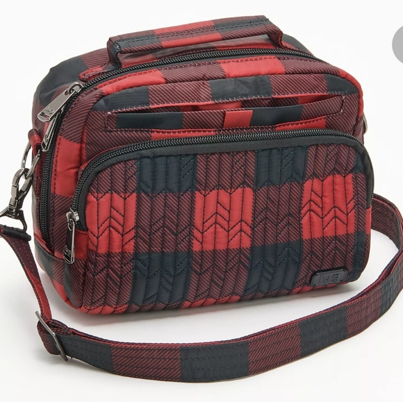 lug | Bags | Lug Quilted Top Handle Mini Ranger Red Black Buffalo Check ...